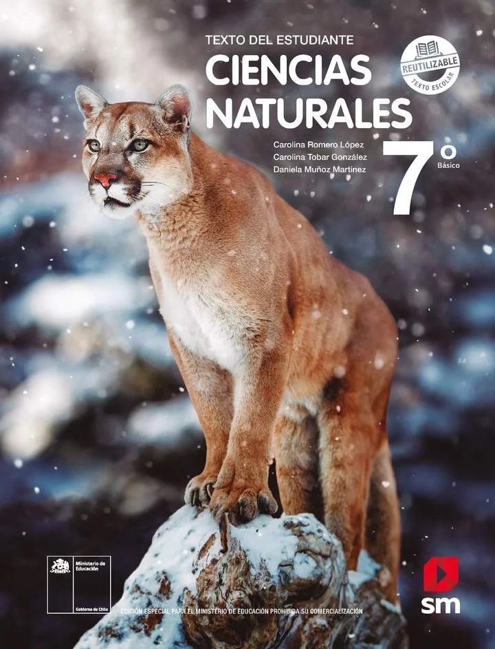 Libro de Ciencias Naturales 7 Básico en PDF 2024 - Mineduc